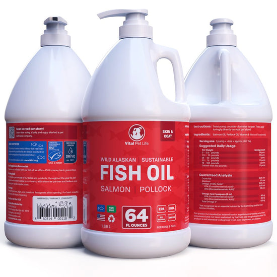 Fish Oil for Dogs and Cats 64oz - Vital Pet Life